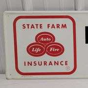 Vintage SST State Farm Insurance Advertising Sign - Kraft Auction ...