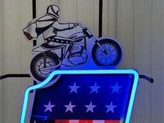 Custom Harley Davidson Evel Knievel Neon Sign - Kraft Auction Service, LLC