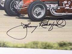(4) Johnny Rutherford's Signed Action Photo - Kraft Auction Service, LLC