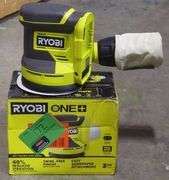 RYOBI Cordless 18 V Random Orbit Sander (Model PCL406) w/ Box - Kraft ...