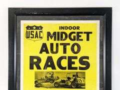 1974 Midget Auto Races Ft. Wayne Poster - Kraft Auction Service, LLC