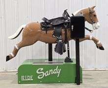 Vintage Restored "Sandy" Horse Kiddie Ride - Kraft Auction Service, LLC
