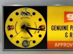 Vintage Garcia Fishing Reels Lighted Dealer Clock - Kraft Auction ...