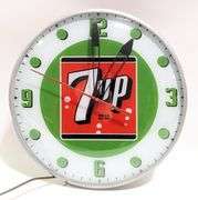 Restored Pam 7up Advertising Lighted Clock - Kraft Auction Service, LLC