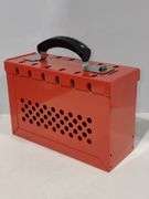 Master Lock Lockout Tagout Portable Group Red Lock Boxes (9"×3.5"×8 ...