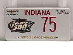 (5) Indianapolis 500 Pace Car License Plates - Kraft Auction Service, LLC