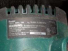 Master Force Router With Bag. - Kraft Auction Service, LLC