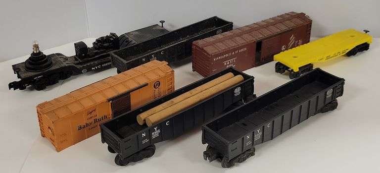 O Gauge Model Train Cars Includes Boxcars, A Flatcar And More - Kraft ...