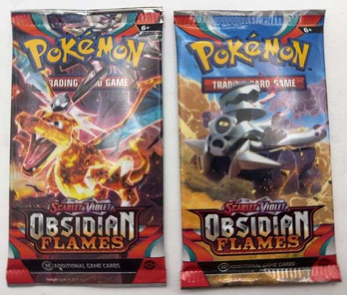 (KC) 2 POKÉMON Scarlet & Violet OBSIDIAN FLAMES Booster Pack WOTC ...