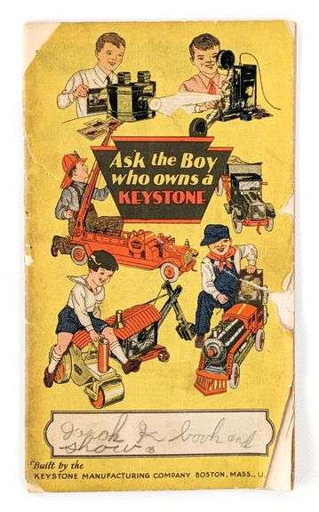 Original 1925 Keystone Toy Catalog - Kraft Auction Service, LLC