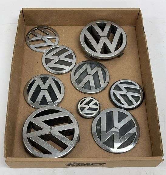 Lot Of Volkswagen VW Emblems / Auto Badges - Kraft Auction Service, LLC