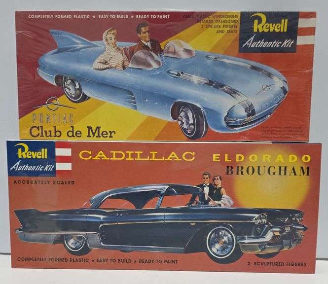 (AN) Revell Authentic Cadillac Eldorado Brougham & Pontiac Club de Mer ...