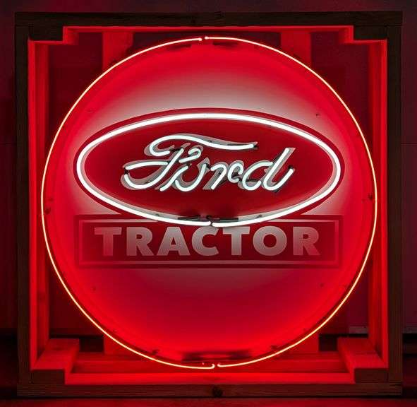 Custom Ford Tractor Neon Sign - Kraft Auction Service, LLC