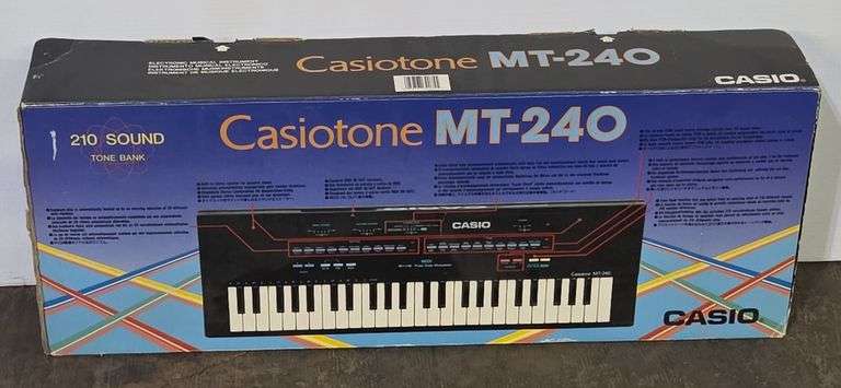 (A) Casio Casiotone MT-240 Sound Bank Keyboard - Kraft Auction Service, LLC