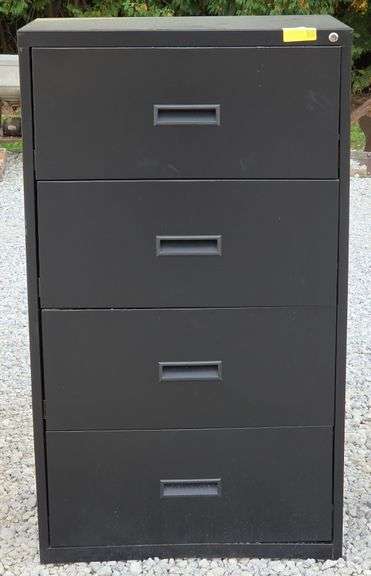 (ZZ) Metal Locking File Cabinet With Keys - Kraft Auction Service, LLC