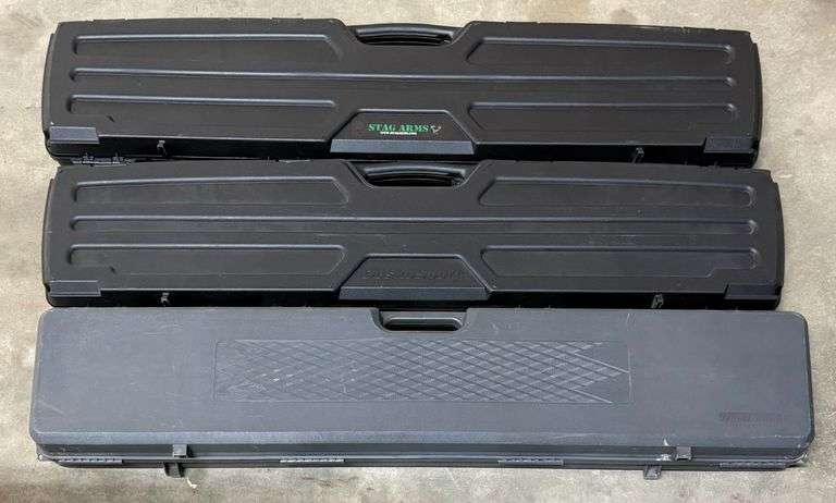(II) 3 Plastic Long Gun Hard Cases - Kraft Auction Service, LLC