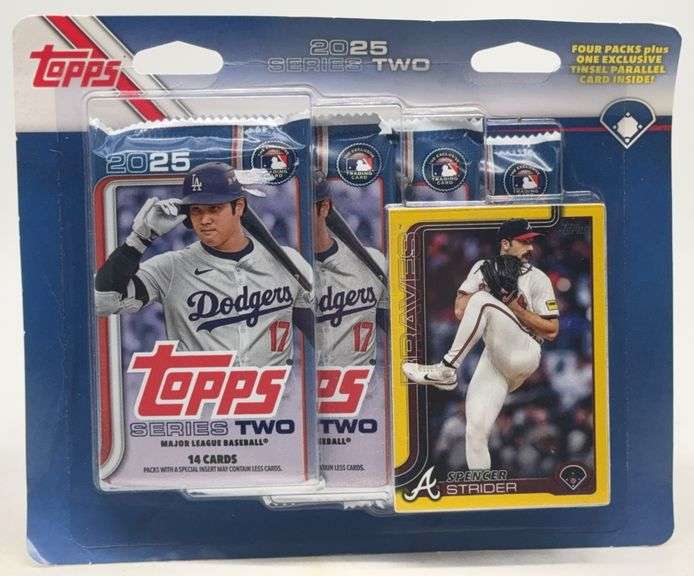 Topps 2025 Baseball Series 2 Trading Cards Blister 4 Pack with ...