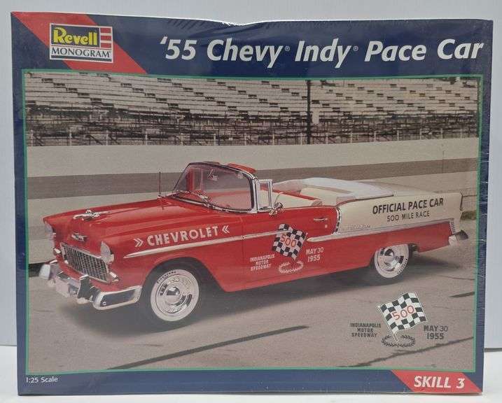 (AN) Revell Monogram 1955 Chevy Indy Pace Car 1/25 Scale Model Kit ...