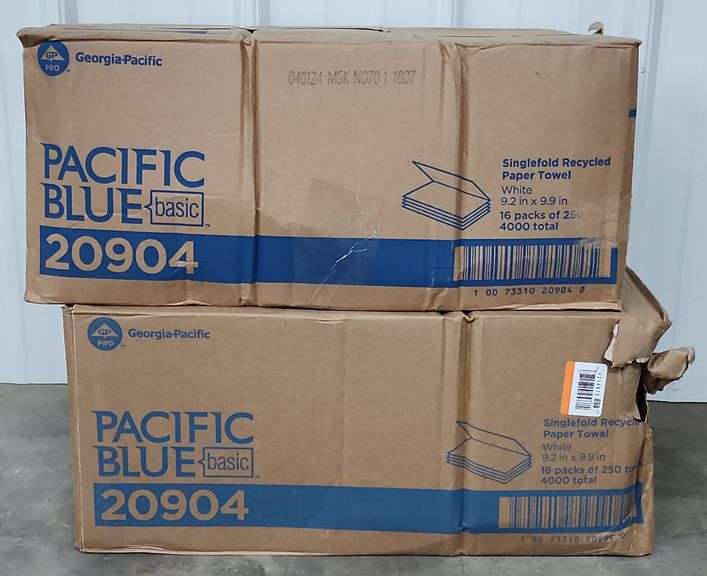 (ZZ) Cases Of Georgia Pacific Pacific Blue Paper Towel - Kraft Auction ...