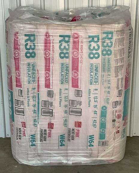 (WE) Owens Corning Pink R38 Unfaced Insulation - Kraft Auction Service, LLC
