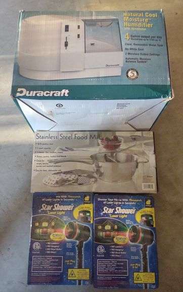 Duracraft Natural Cool Moisture Humidifier, Stainless Steel Food Mill ...