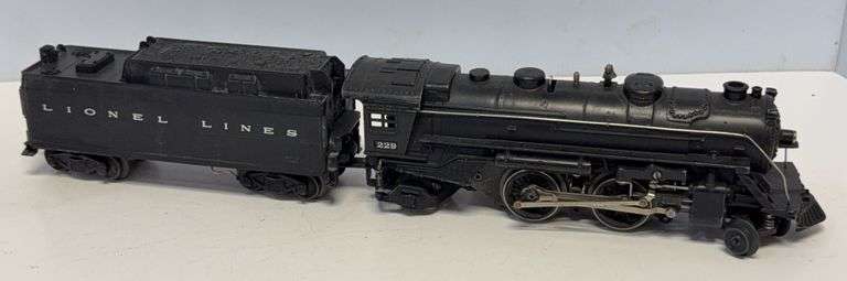 Lionel #229 O-Scale Steam Locomotive W/ Whistle Tender - Kraft Auction ...