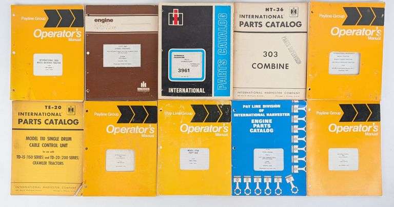 IH Parts Catalogs and International Operator's Manuals - Kraft Auction ...