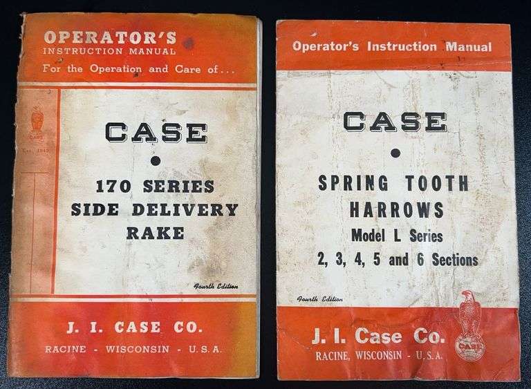 (AA) CASE Operators Instruction Manuals - Kraft Auction Service, LLC