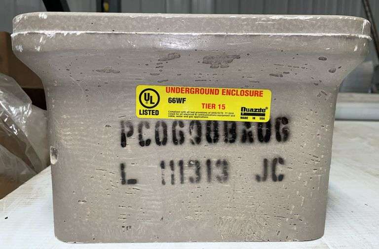 Quazite Underground Enclosure - Kraft Auction Service, LLC