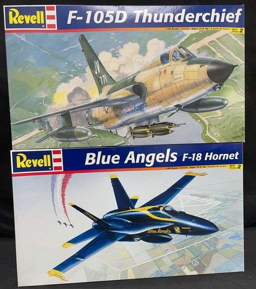 (AN) Revell F-105D Thunderchief Model And Revell Blue Angels F-18 ...