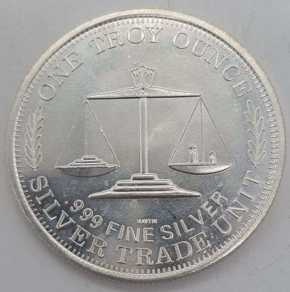 (MN) 1 oz Silver Round Coin Silver Trade Unit - Kraft Auction Service, LLC