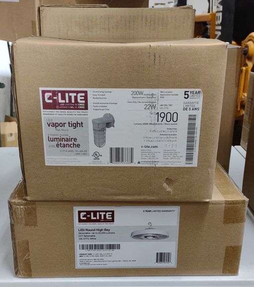 C-Lite LED Vapor Light, Round High Bay, & Econolight Directional Light ...