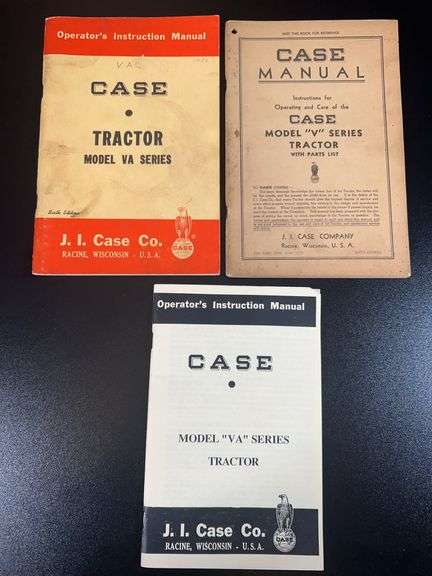 (AA) CASE Operators Manuals - Kraft Auction Service, LLC