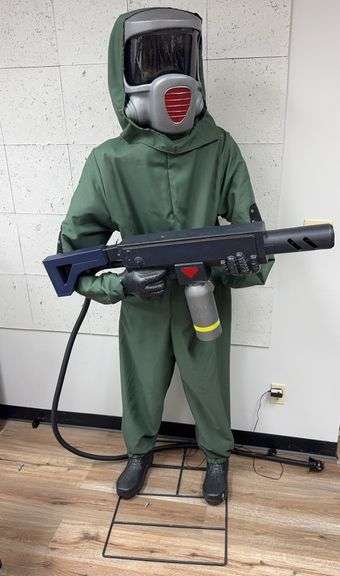 Life Size Zombie Exterminator Halloween Prop - Kraft Auction Service, LLC