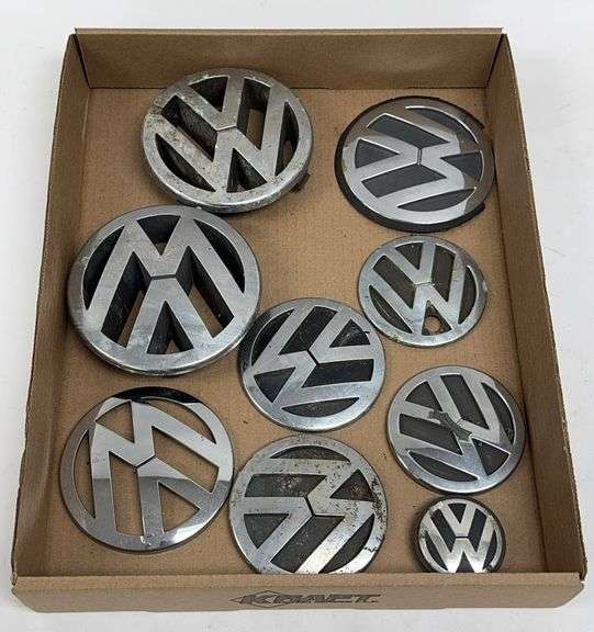 Lot Of Volkswagen VW Emblems / Auto Badges - Kraft Auction Service, LLC