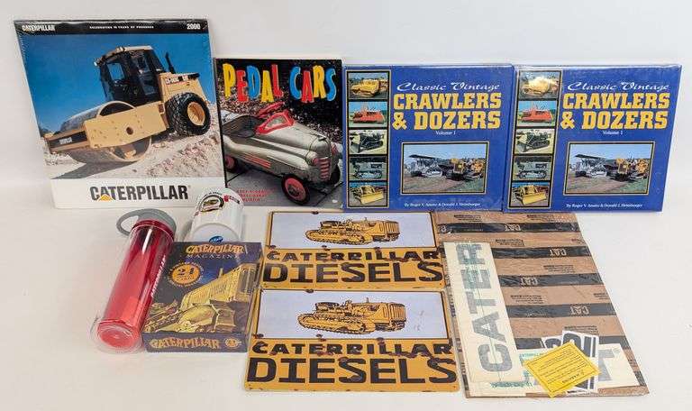 Caterpillar Signs, Mug, Books, Decals, and Calendars - Kraft Auction ...