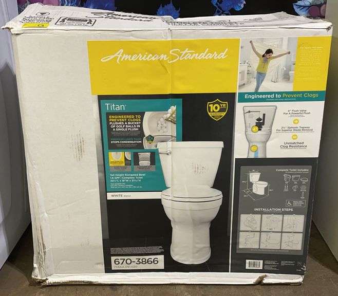 (Q) American Standard Toilet - Kraft Auction Service, LLC
