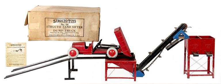 Original Structo No. 56 Sand Sifter and Dump Truck w/ Box - Kraft ...