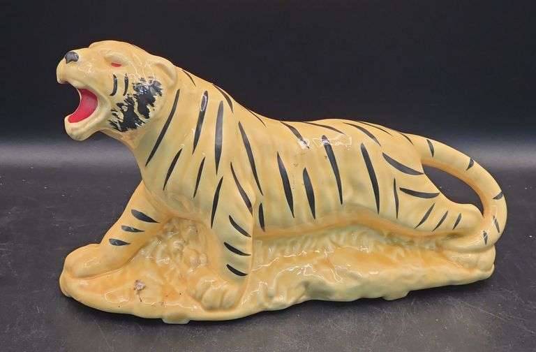 (AJ) MCM Ceramic Tiger Planter - Kraft Auction Service, LLC
