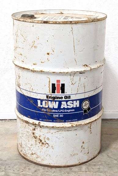 International Harvester Low Ash Engine Oil 30 Gallon Barrel - Kraft ...