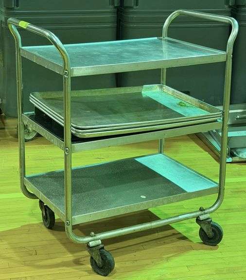 Commercial Stainless Food Cart & Sheet Pans - Kraft Auction Service, LLC