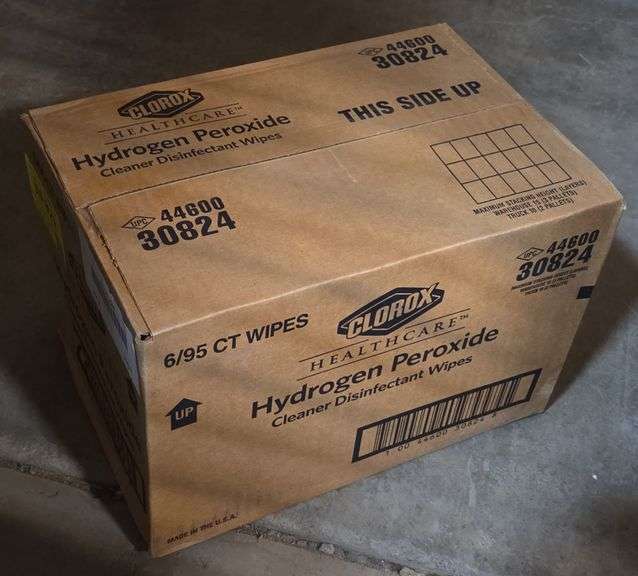 Box of Hydrogen Peroxide Disinfectant Wipes - Kraft Auction Service, LLC