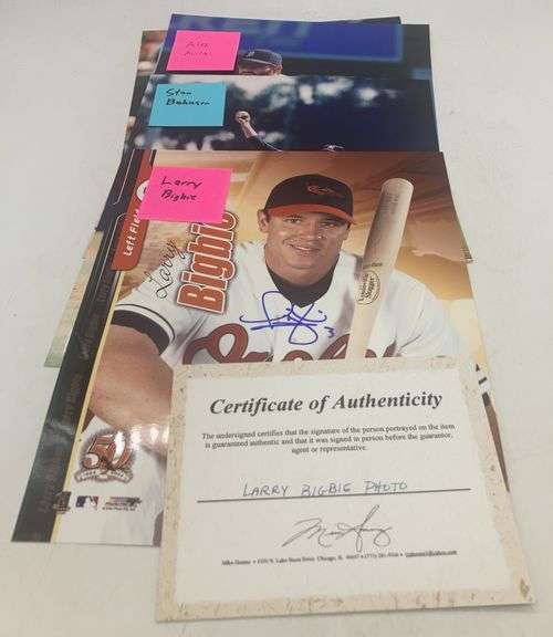 (J) 4 MLB Baseball Players Autograph Signatures on 8x10 Picture - Kraft ...