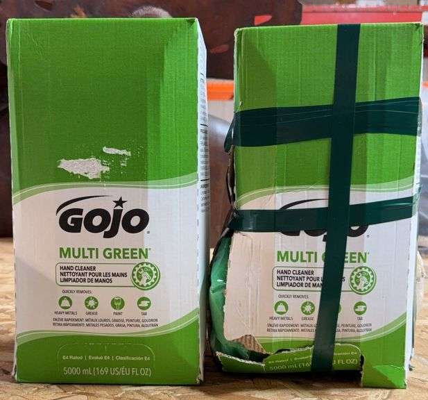 2 - 169 US Fl. Oz. Boxes GoJo Multi Green Hand Cleaner - Kraft Auction ...