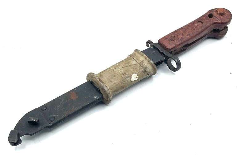 Roman AK 47 Bayonet with Scabbard - Kraft Auction Service, LLC