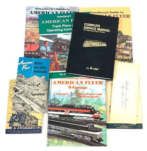 (9) American Flyer Books And An Envelope Reading "Information On ...