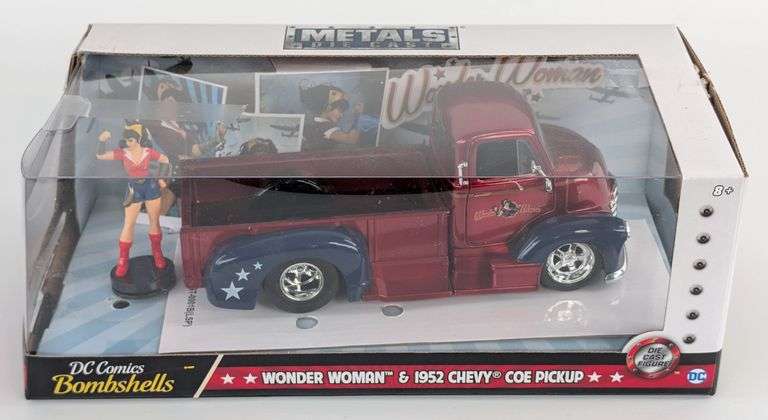 DC Comics Wonder Woman & 1952 Chevy COE Pickup Truck - Kraft Auction ...