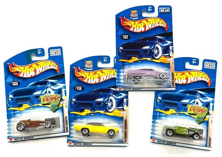 (4) 2002 Mattel Hot Wheels HOT ROD Series, Complete Set 1-4 - Kraft ...