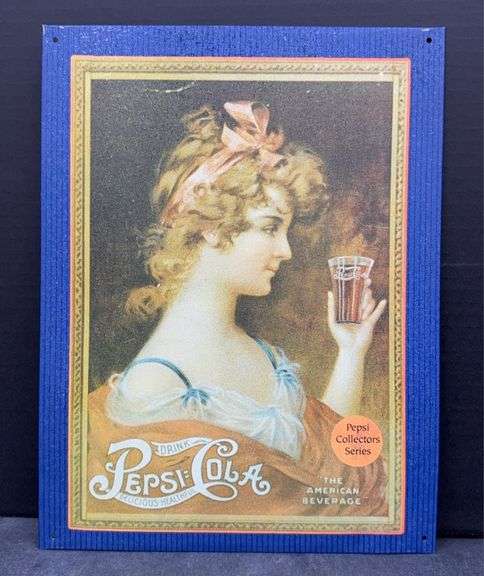 (AN) Pepsi-Cola Replica Advertising Sign - Kraft Auction Service, LLC