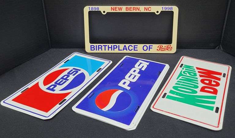 (AN) Novelty Pepsi-Cola & Mountain Dew License Plates, Pepsi-Cola ...